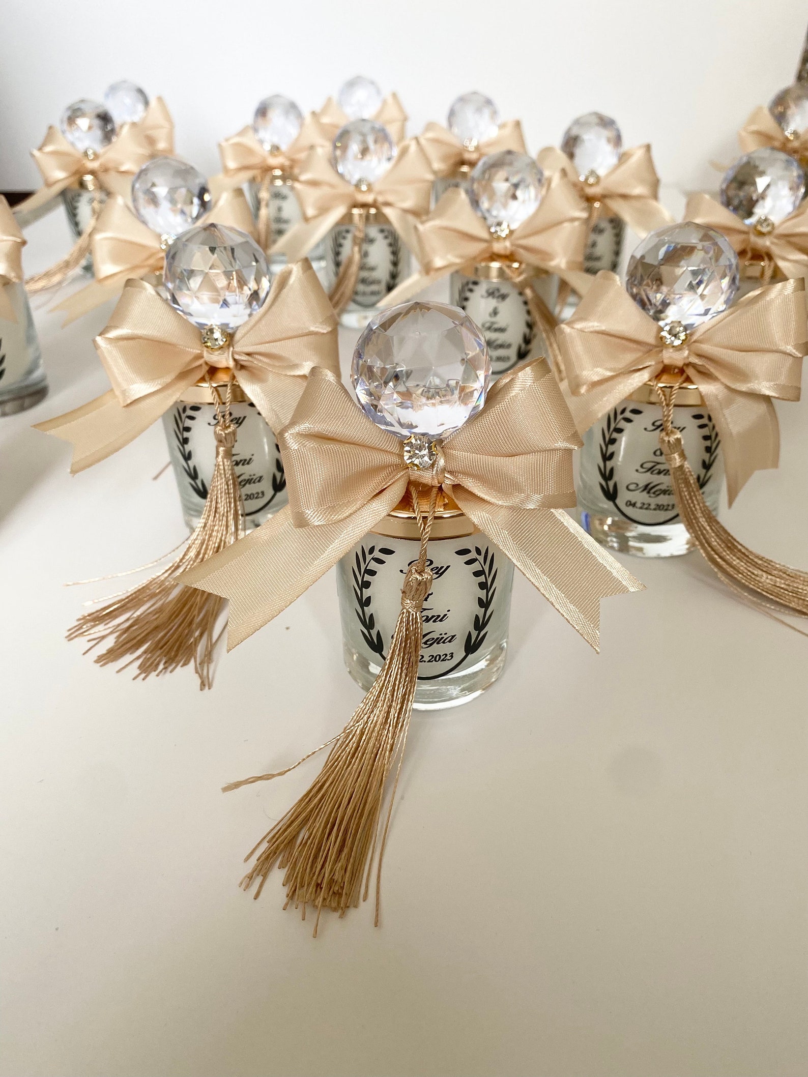 Elegant Candle Favor, Luxury Candle Favor, Unique Wedding Favors ...