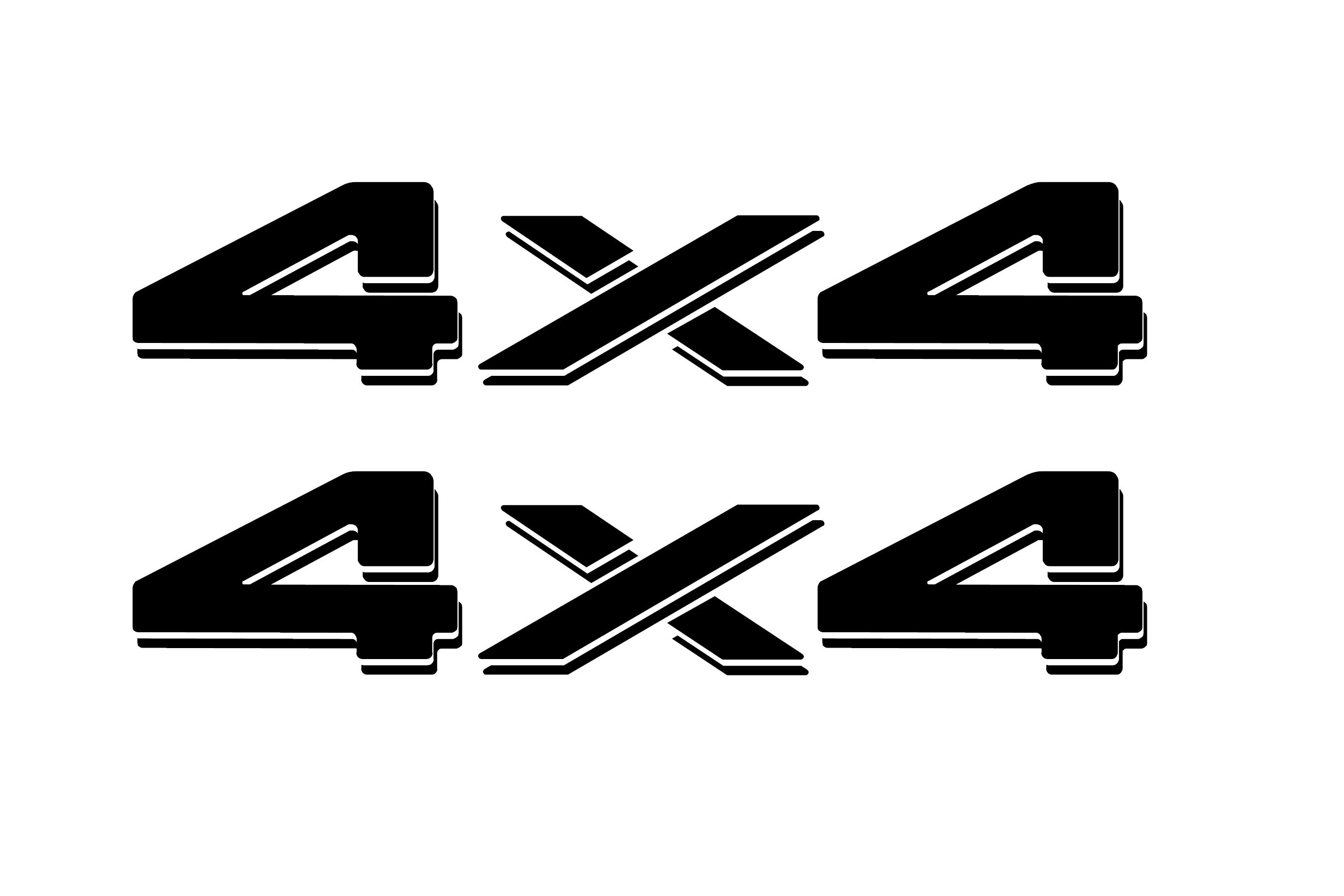 2 Sets of 2 4X4 Vinyl Decal Stickers for Truck, SUV, or ATV - Etsy