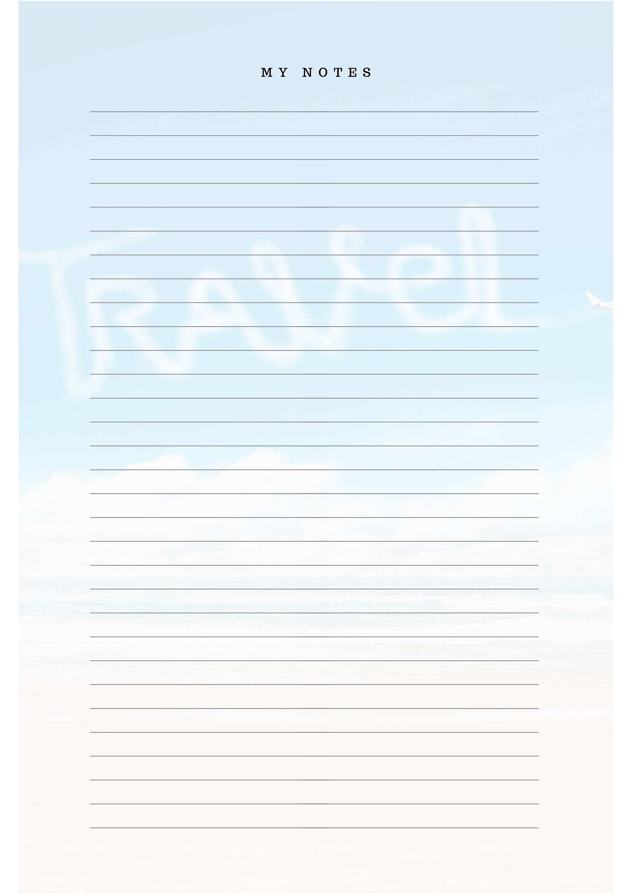 Digital Download Printable Travel Planner Lists, Itinerary - Etsy