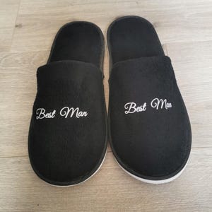 Groom | Bestman | Groomsman | Page Boy | Slippers - Etsy Australia
