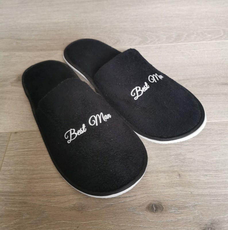 Groom Bestman Groomsman Page Boy Slippers - Etsy