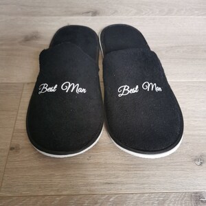 Groom Bestman Groomsman Page Boy Slippers - Etsy
