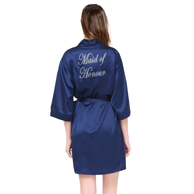 Bridal Robes With Logos Bride and Bridesmaid Robes Maid of Honour ...