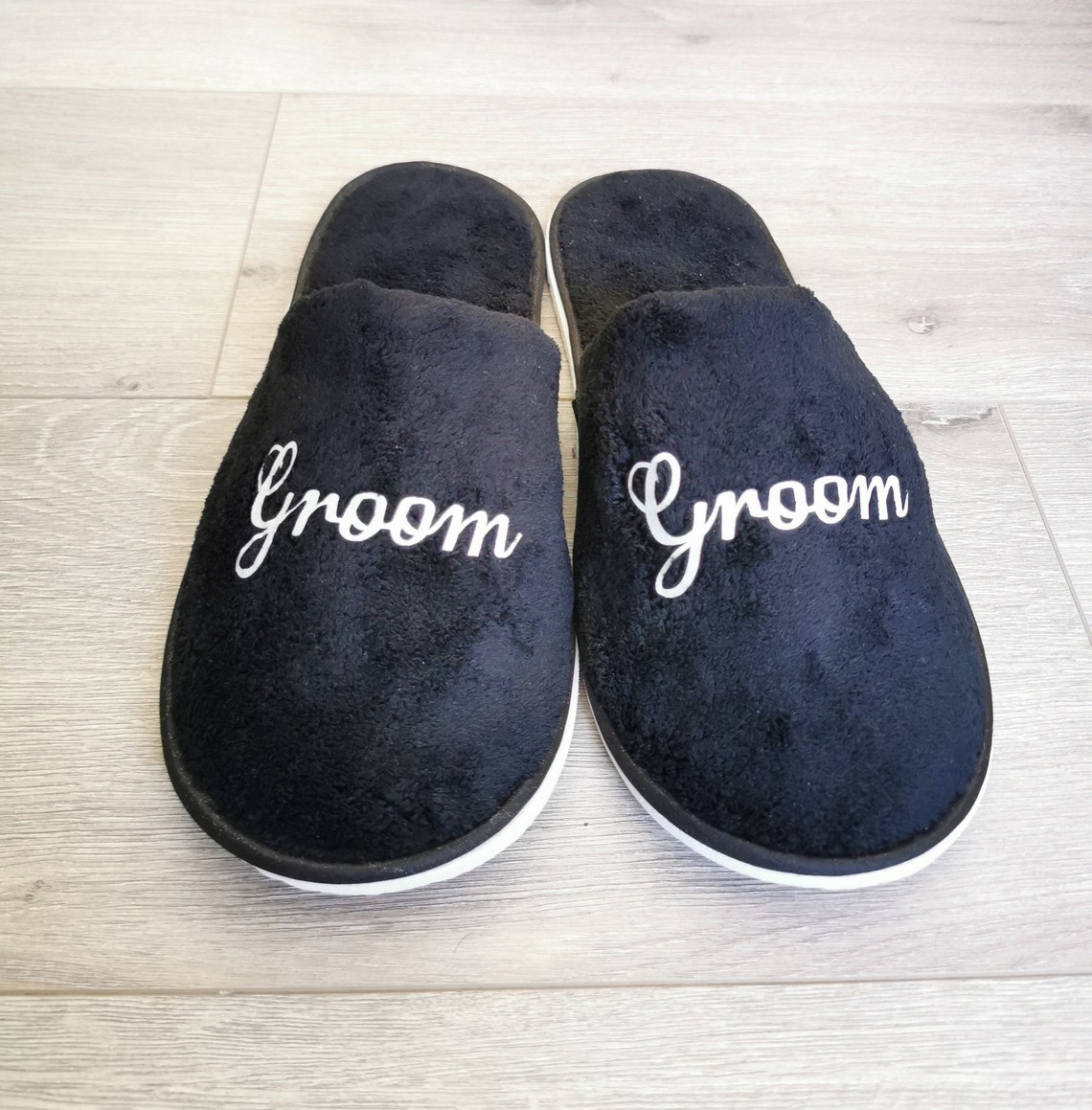 Groom Bestman Groomsman Page Boy Slippers - Etsy