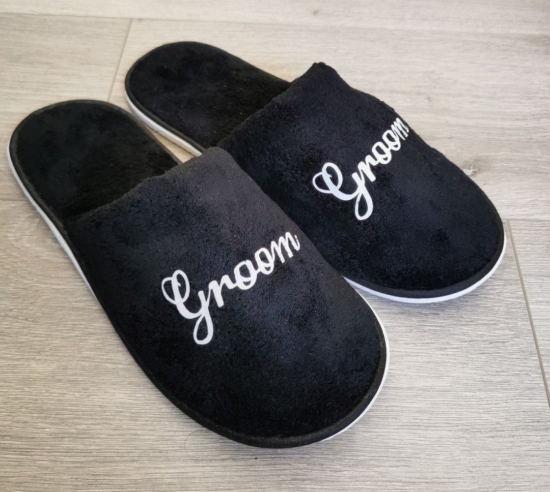 Groom Bestman Groomsman Page Boy Slippers - Etsy
