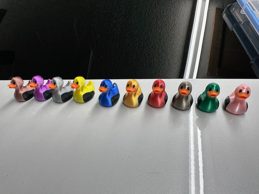 3D Printed Magnetic Mini-micro Ducks. Multi-colored 3D Printed Cruise ...