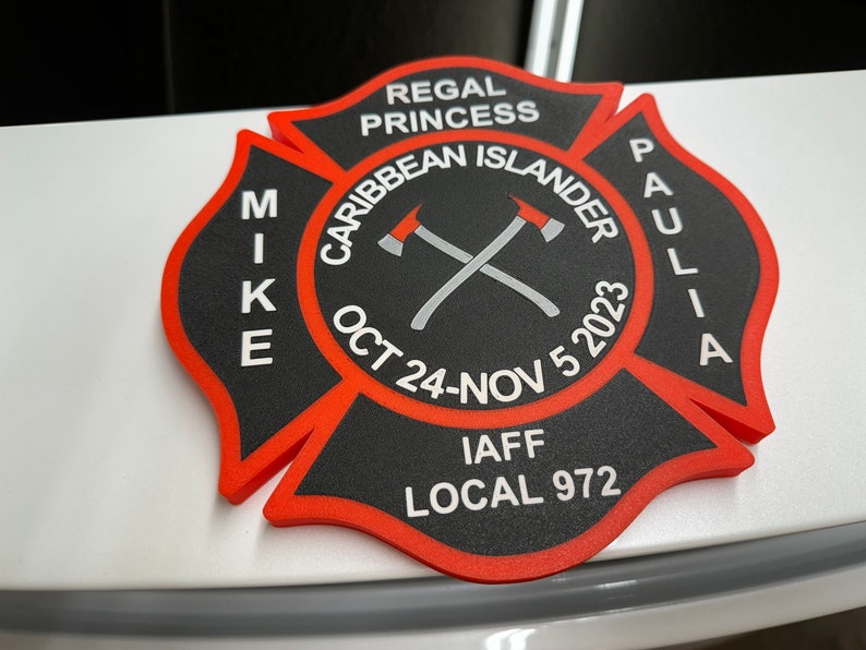 Customizable 3D Printed Multicolored Cruise Door Decoration. Maltese ...