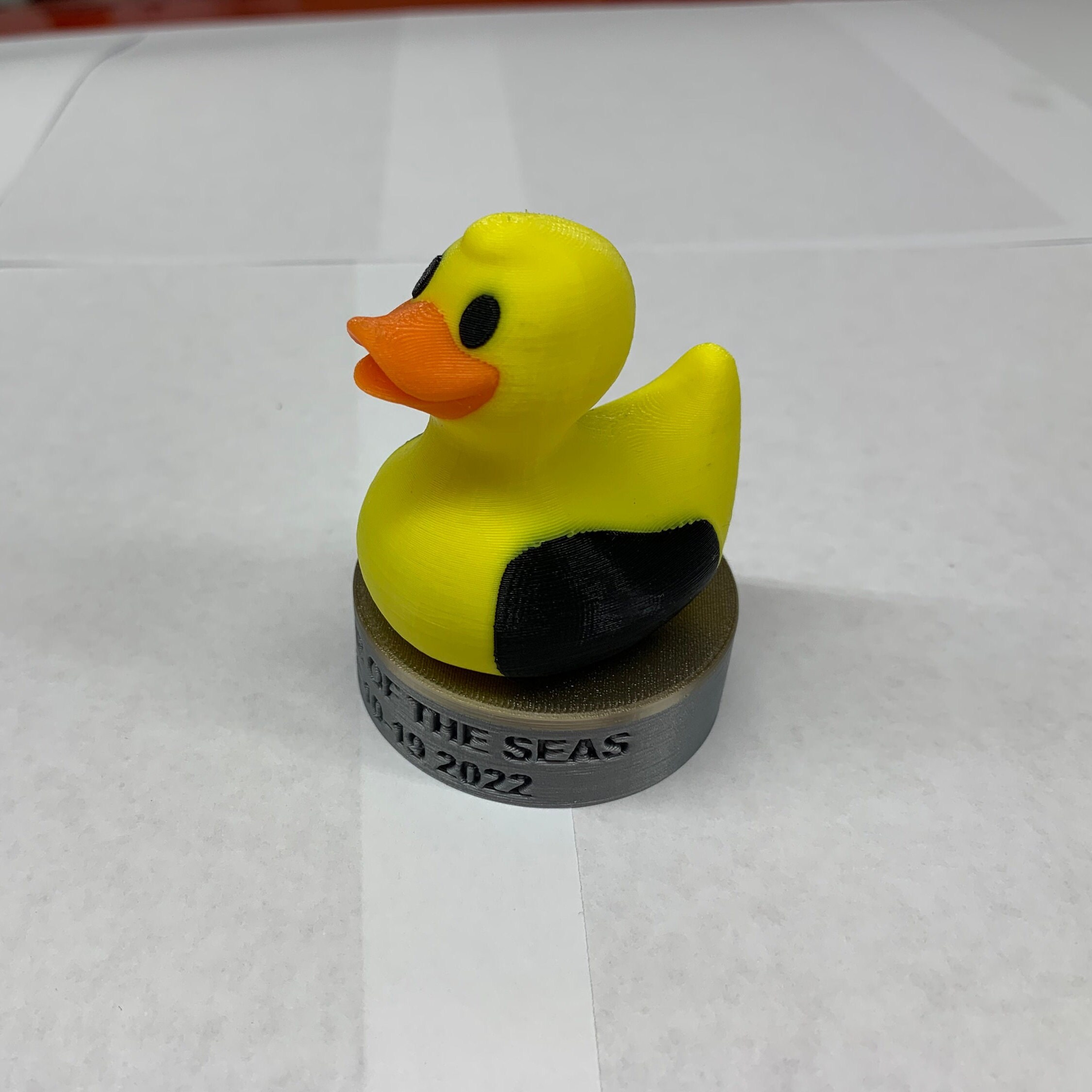 Customizable 3D Printed Cruise Ducks on Pedestals. 3D Multicolored Duck ...