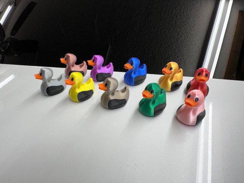 3D Printed Magnetic Mini-micro Ducks. Multi-colored 3D Printed Cruise ...
