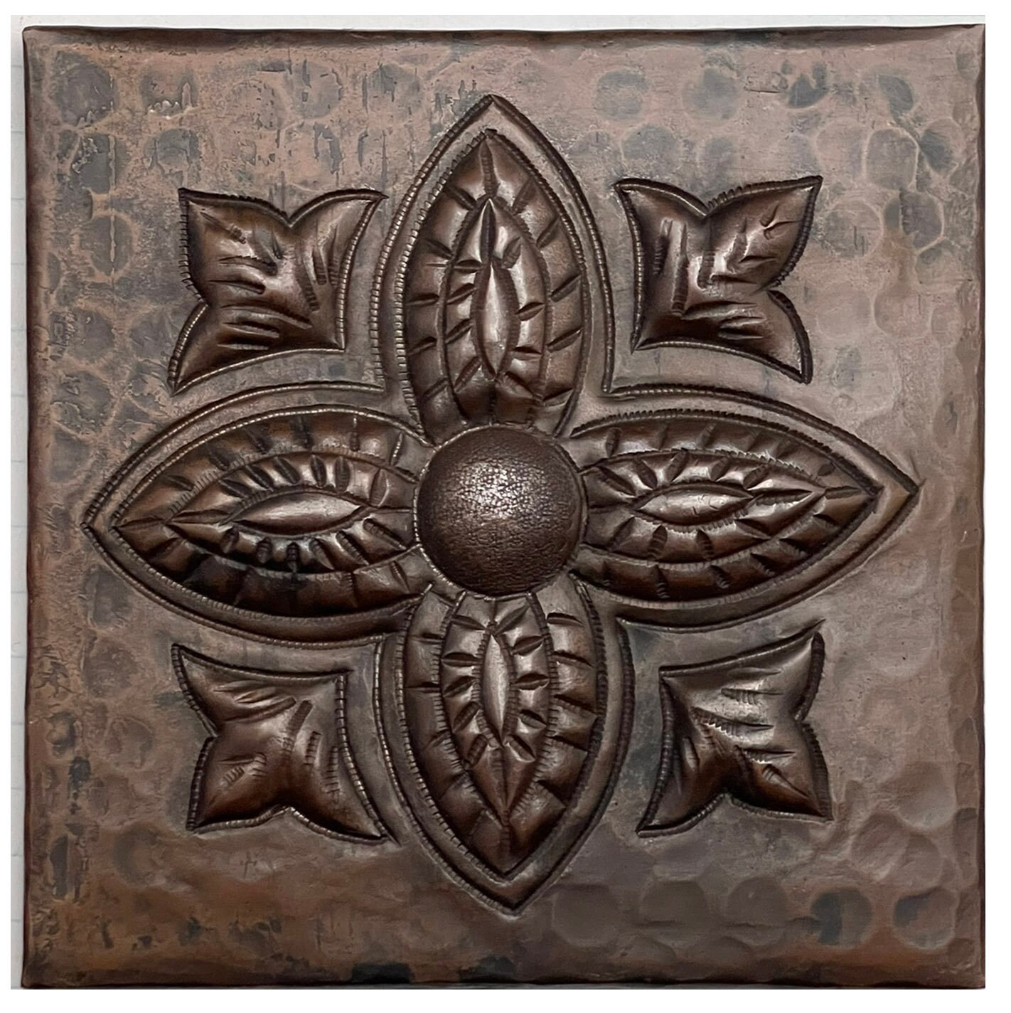 Copper Tile 4x4 Hammered Copper Tiles 10 Options Sold Separately. - Etsy