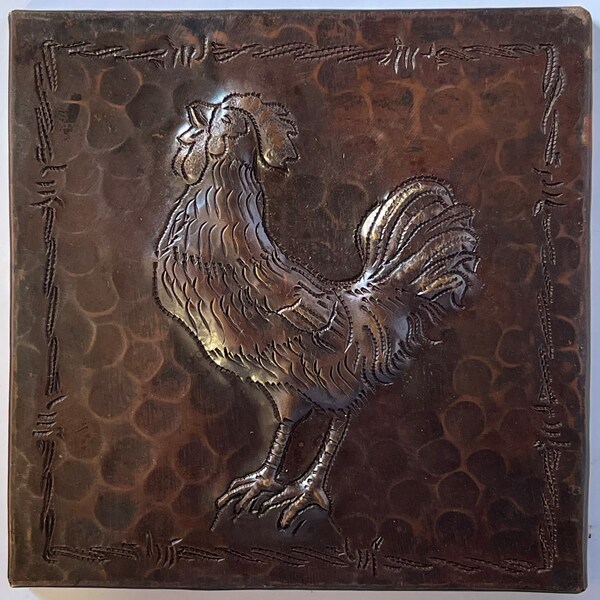 Copper Rooster Backsplash - Etsy