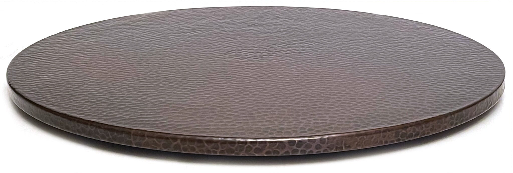 19 Inch-hand Hammered Copper Lazy Susan 19 Diameter X .5 Thick, Dark ...