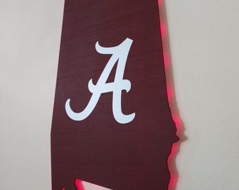 Alabama Wood Sign | Etsy