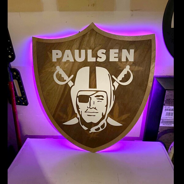 Raiders Light up Bar Sign - Etsy