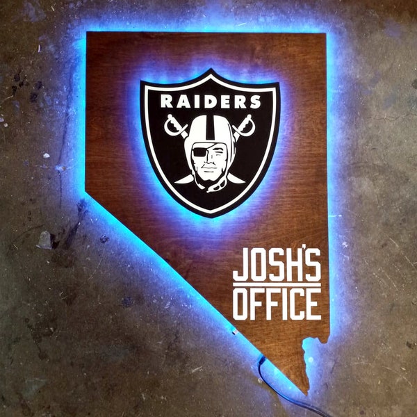 Raiders Light up Bar Sign - Etsy