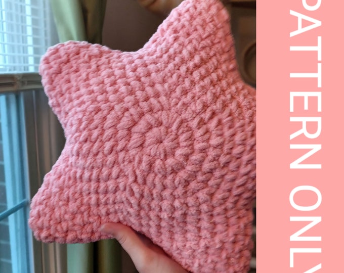 Crochet Star Pillow Amigurumi Plush Pattern - Etsy