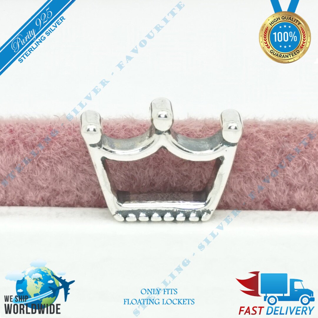 Princess Crown Locket Petite Charm, Girl Love Tiny Bead > Fits Europa ...