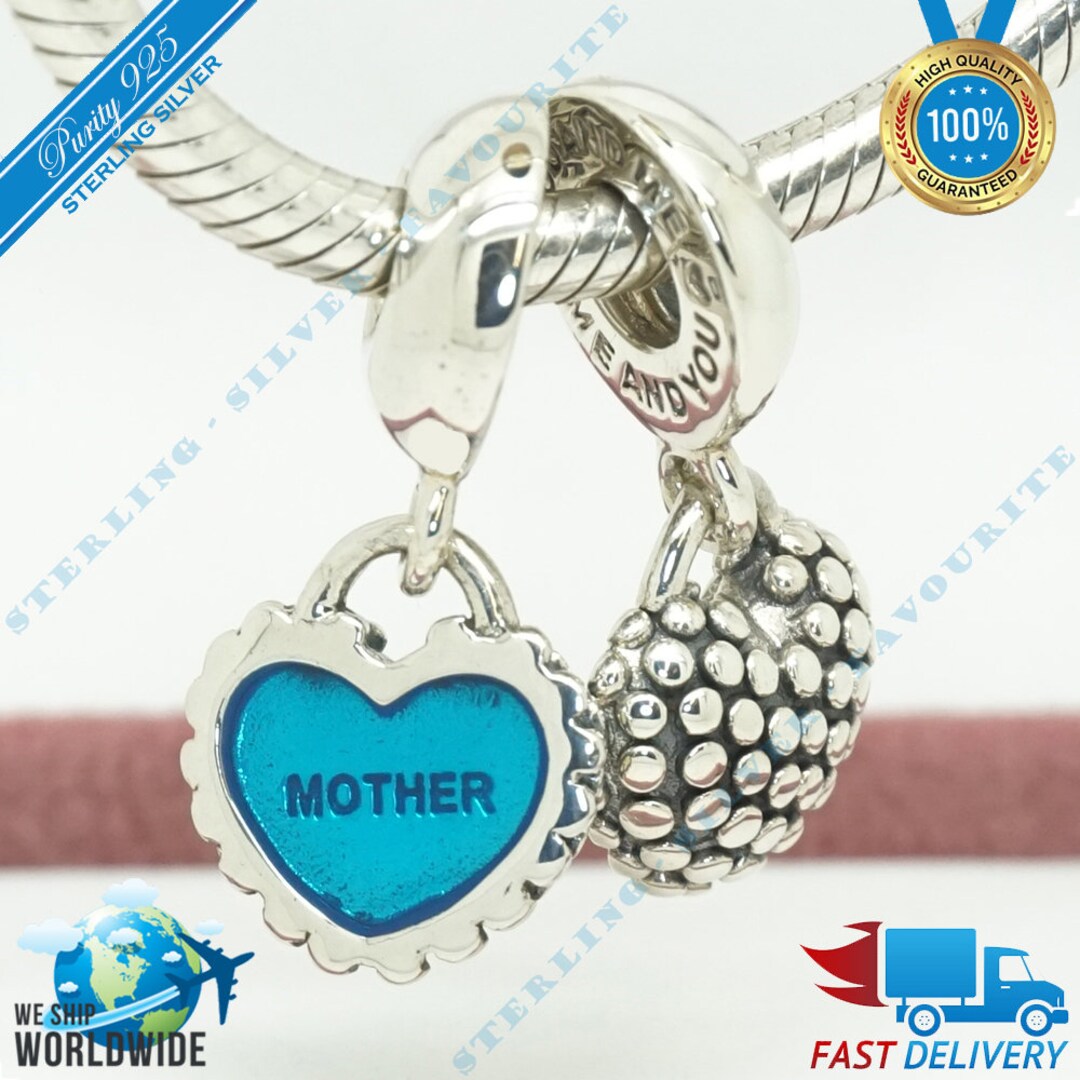 My Heart Mother & Son Pendant Charm, Family Bead > Fits Europa Bracelet ...