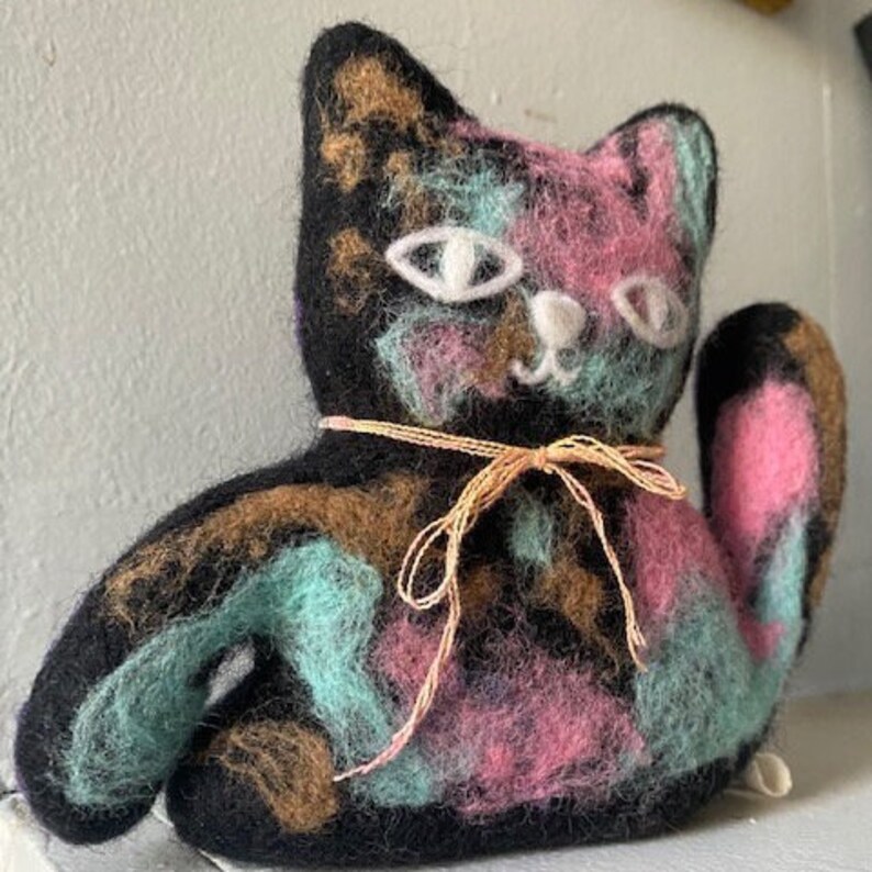 Colorful Calico Plushie, Cat Plushie, Kitten Plush, - Etsy