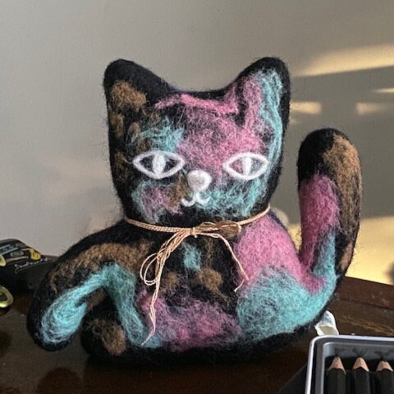 Colorful Calico Plushie, Cat Plushie, Kitten Plush, - Etsy