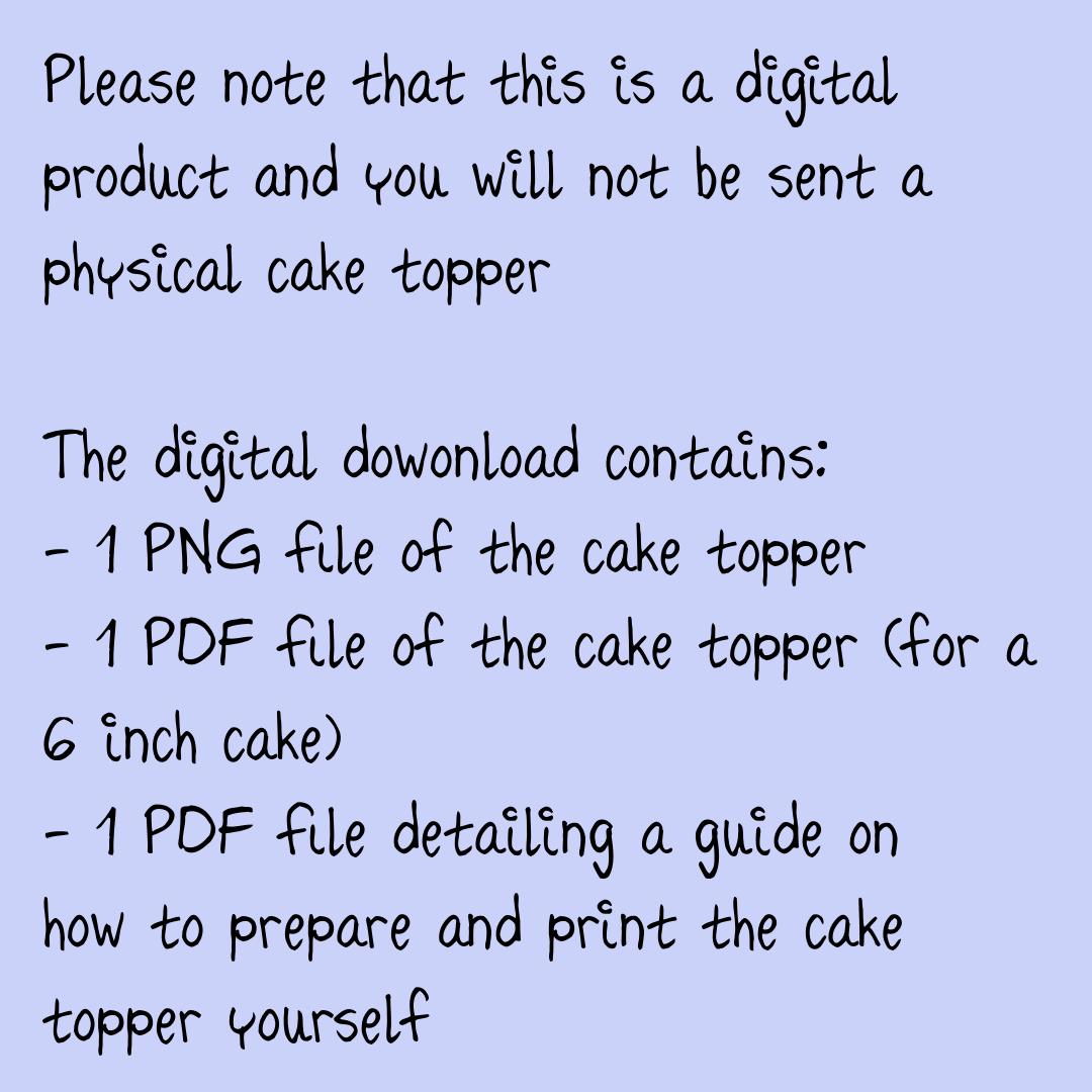 Enhypen Happy Birthday Digital Cake Party Birthday Topper Decoration ...