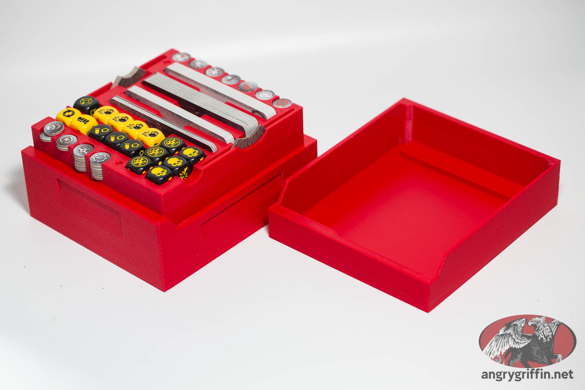 3D Printable Token, Dice and Card Box STL to Suit Necromunda Ash Wastes ...