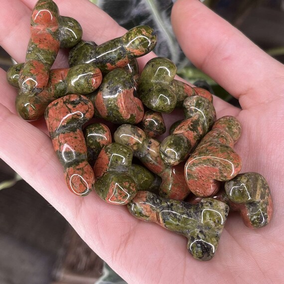 Mini Unakite Peen Carving - Etsy