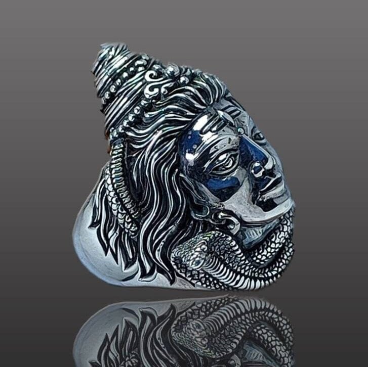 Mahadev Lord Shiva Ring Hindu Jewelry Religious Ring Hindu - Etsy Ireland