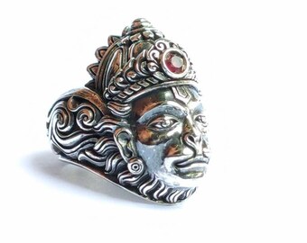 Men Hanuman Ring - Etsy