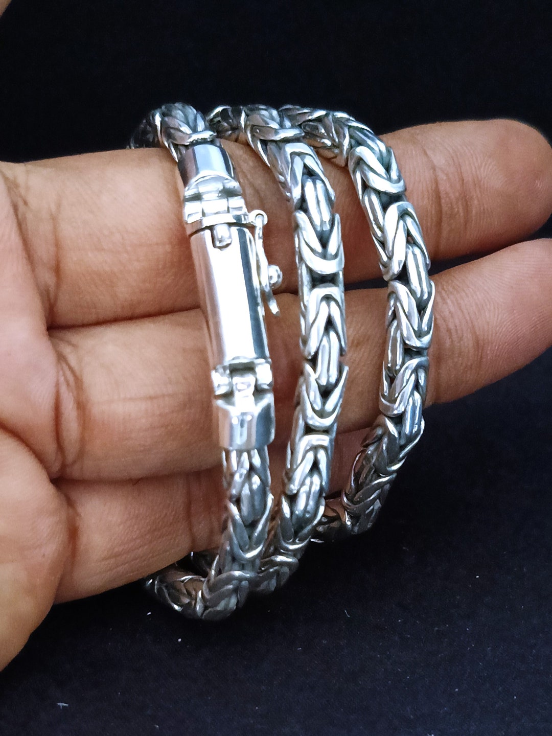 999 Silver Chain, Chunky Silver Necklace, Handmade Jewelry. - Etsy