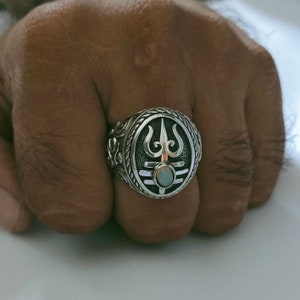 Shiva Lingam, Om Shiva Ring, Spiritual Jewelry, Religious Symbol. - Etsy