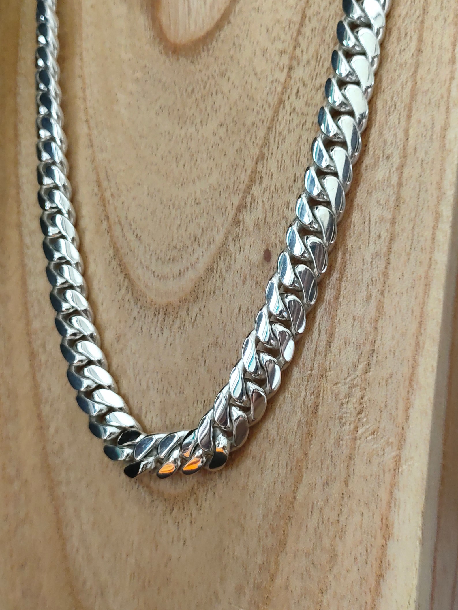 12 mm Men's 999 Pure Silver Curb Chain Necklace - Bali Handmade - Etsy ...