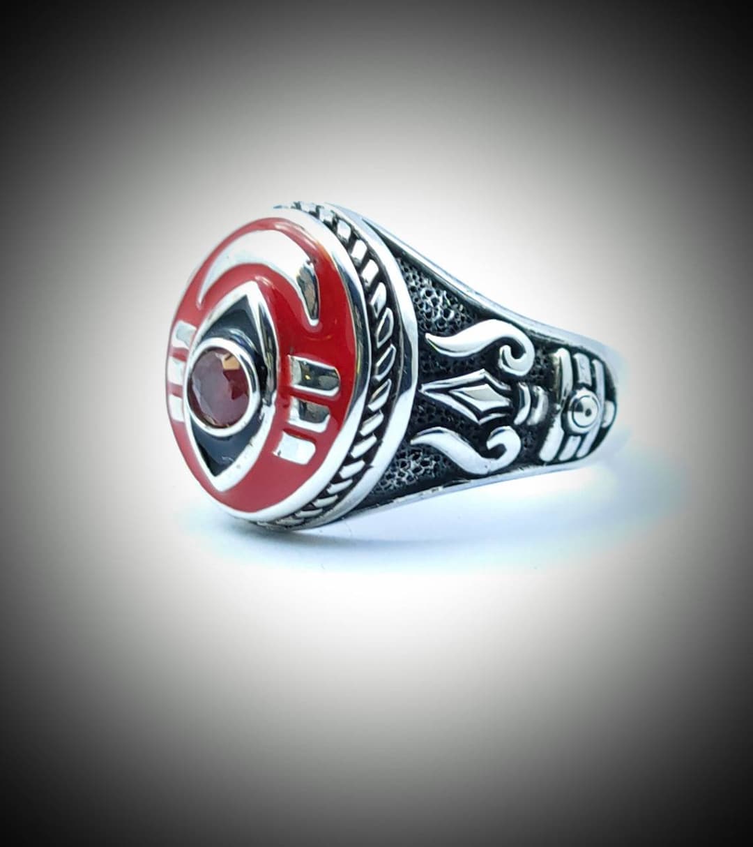 Third Eye of Shiva, Hindu Ring, Birthday Gemstone. - Etsy