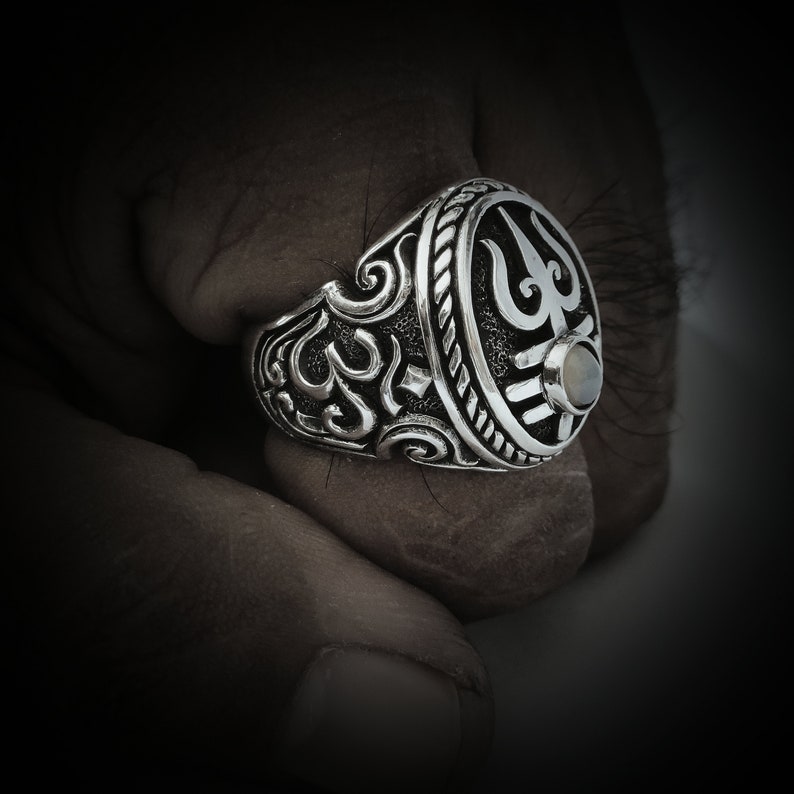 Shiva Lingam Om Shiva Ring Spiritual Ring Religious Symbol. - Etsy