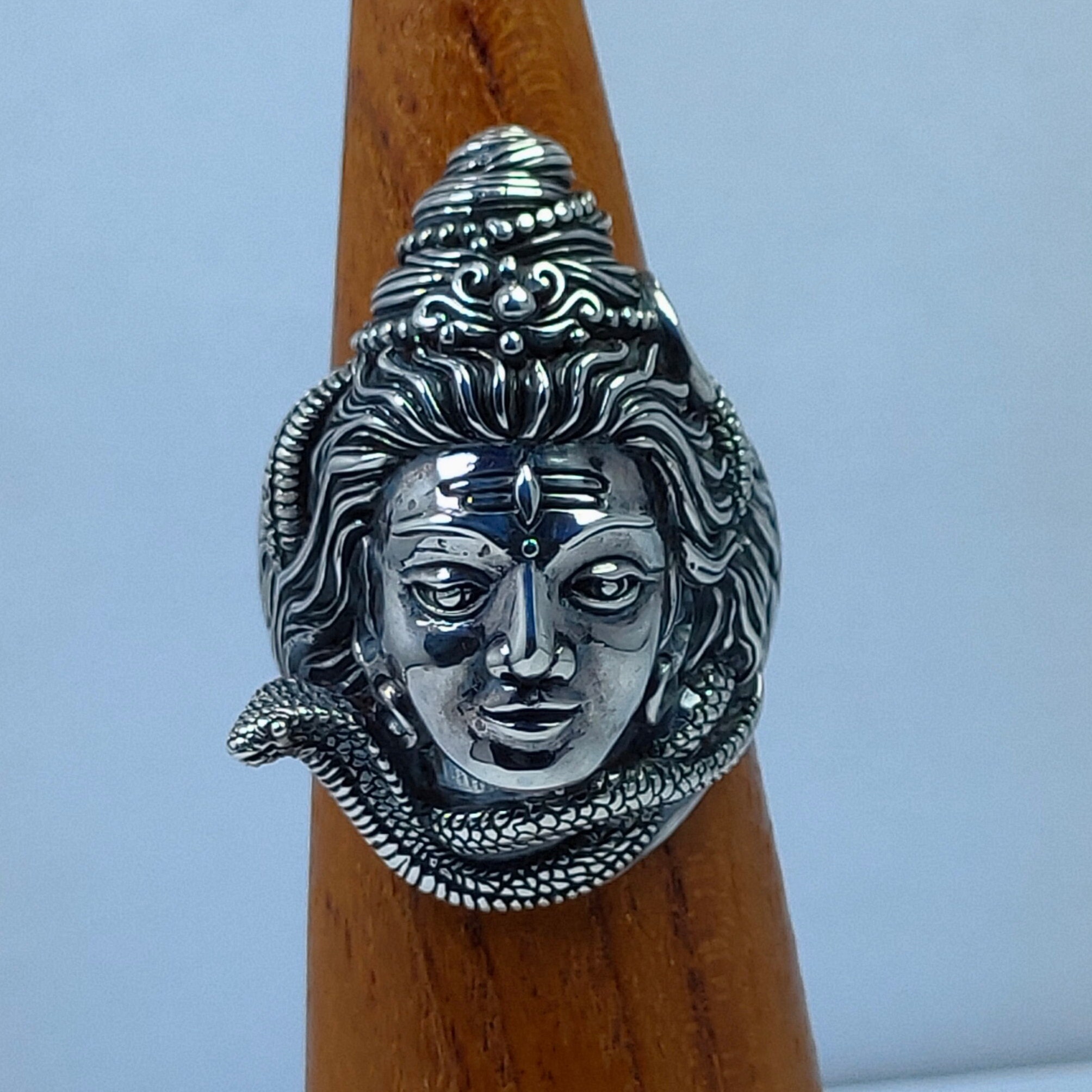 Mahadev Lord Shiva Ring Hindu Jewelry Religious Ring Hindu - Etsy Ireland