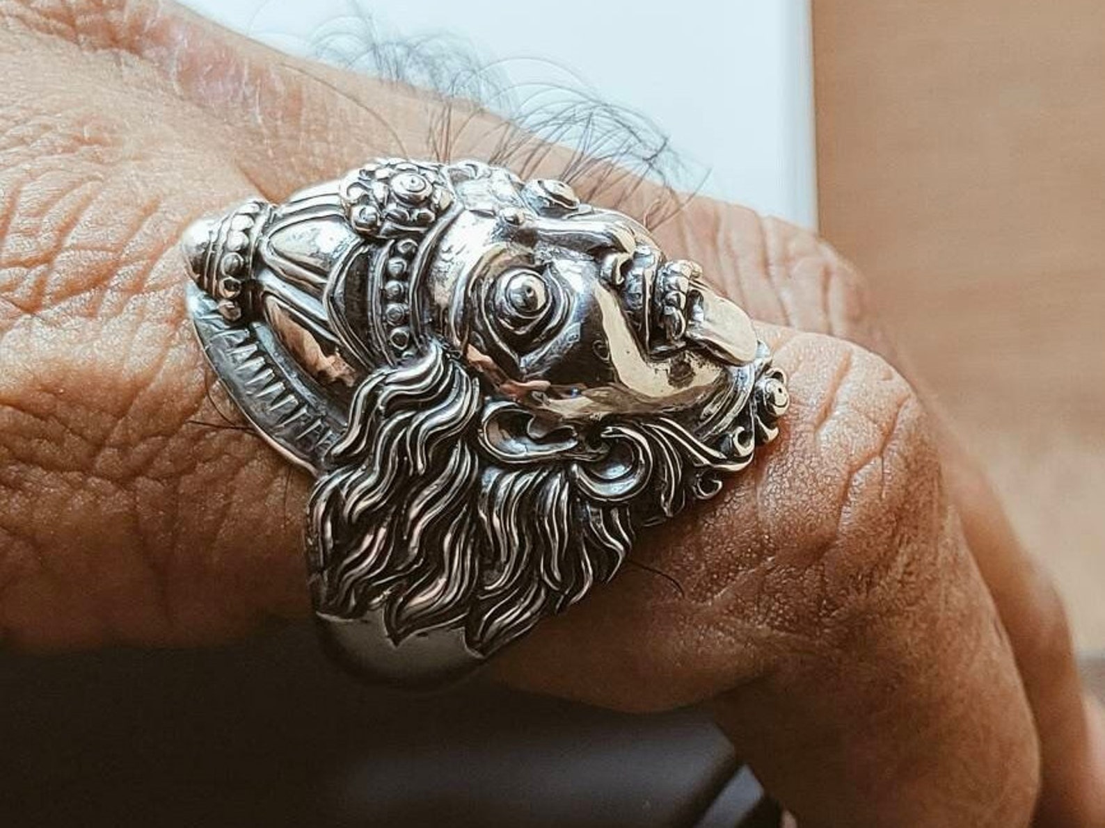 Kali Goddess Kali Ma Silver Ring Kali Goddess Ring Hindu - Etsy