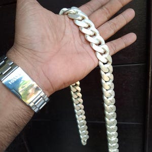 20mm 999 Silver Chains, Silver Curb Necklace, Solid Silver Chains. - Etsy