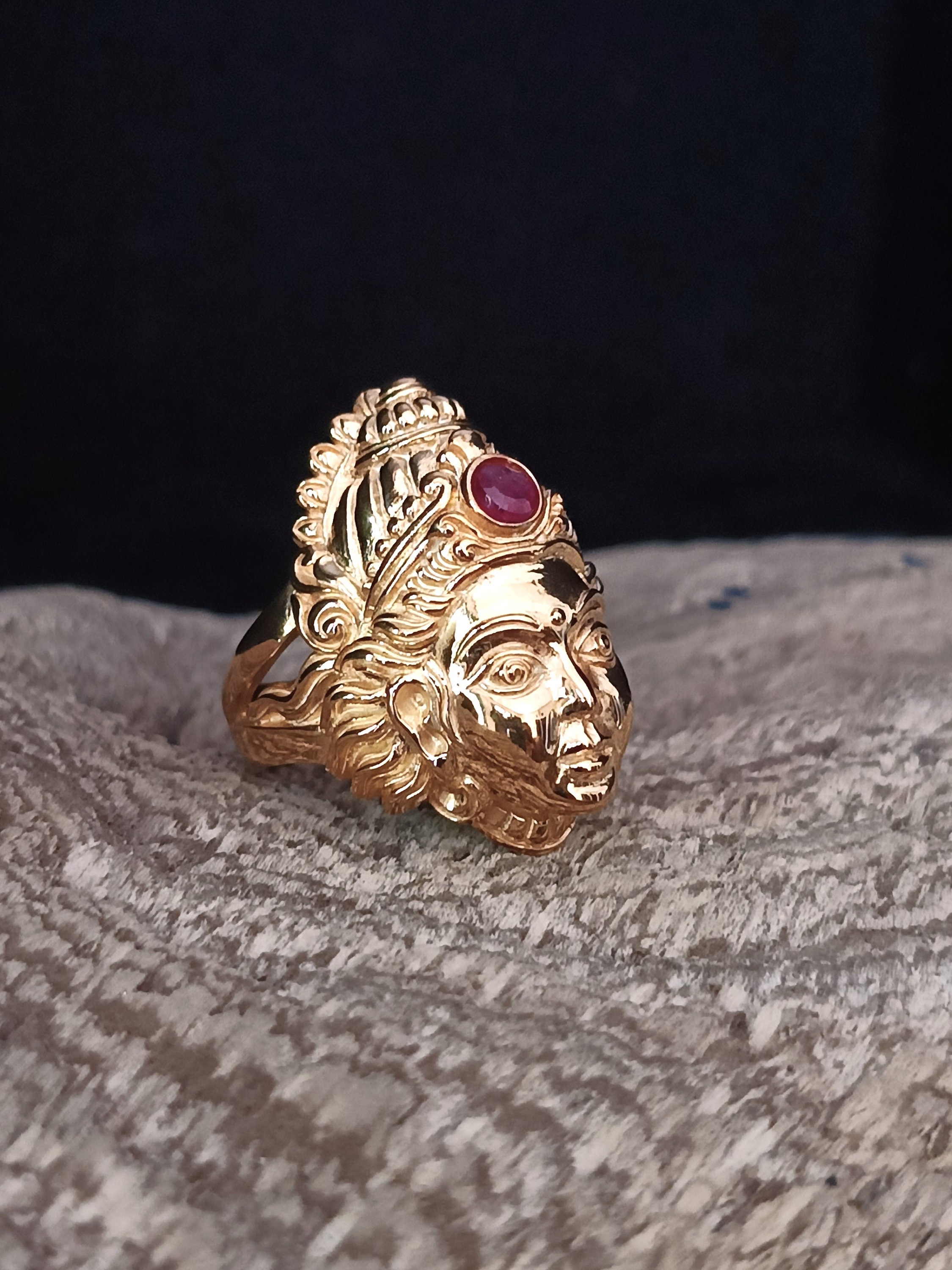 18K Gold Plating Goddess Ring Hindu Goddess Gifts Jewelry