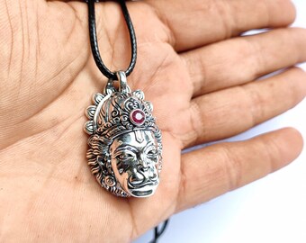 Silver Hanuman Pendant - Etsy