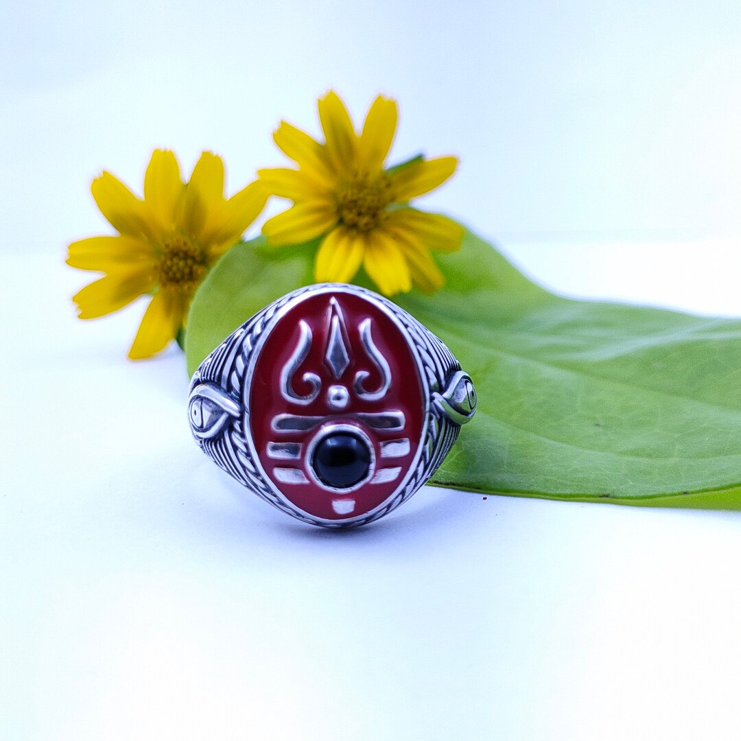 Trident Shiva Ring, Symbolic Hindu God, Jewelry for Protection. - Etsy