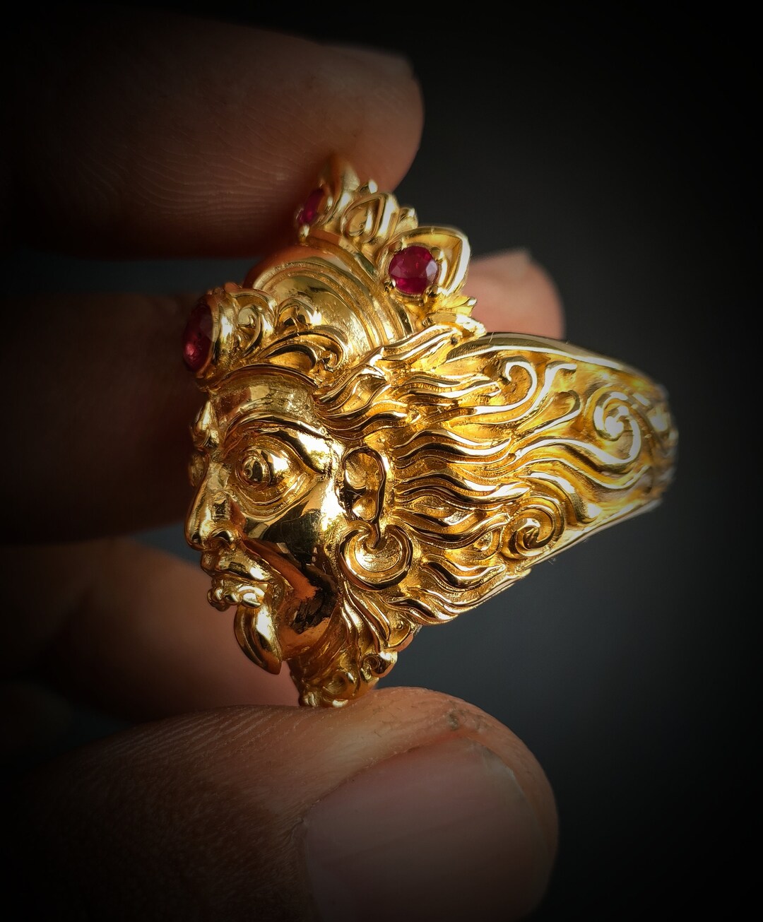 Goddess Ring Silver, Kali Goddess, Hindu Jewelry. - Etsy