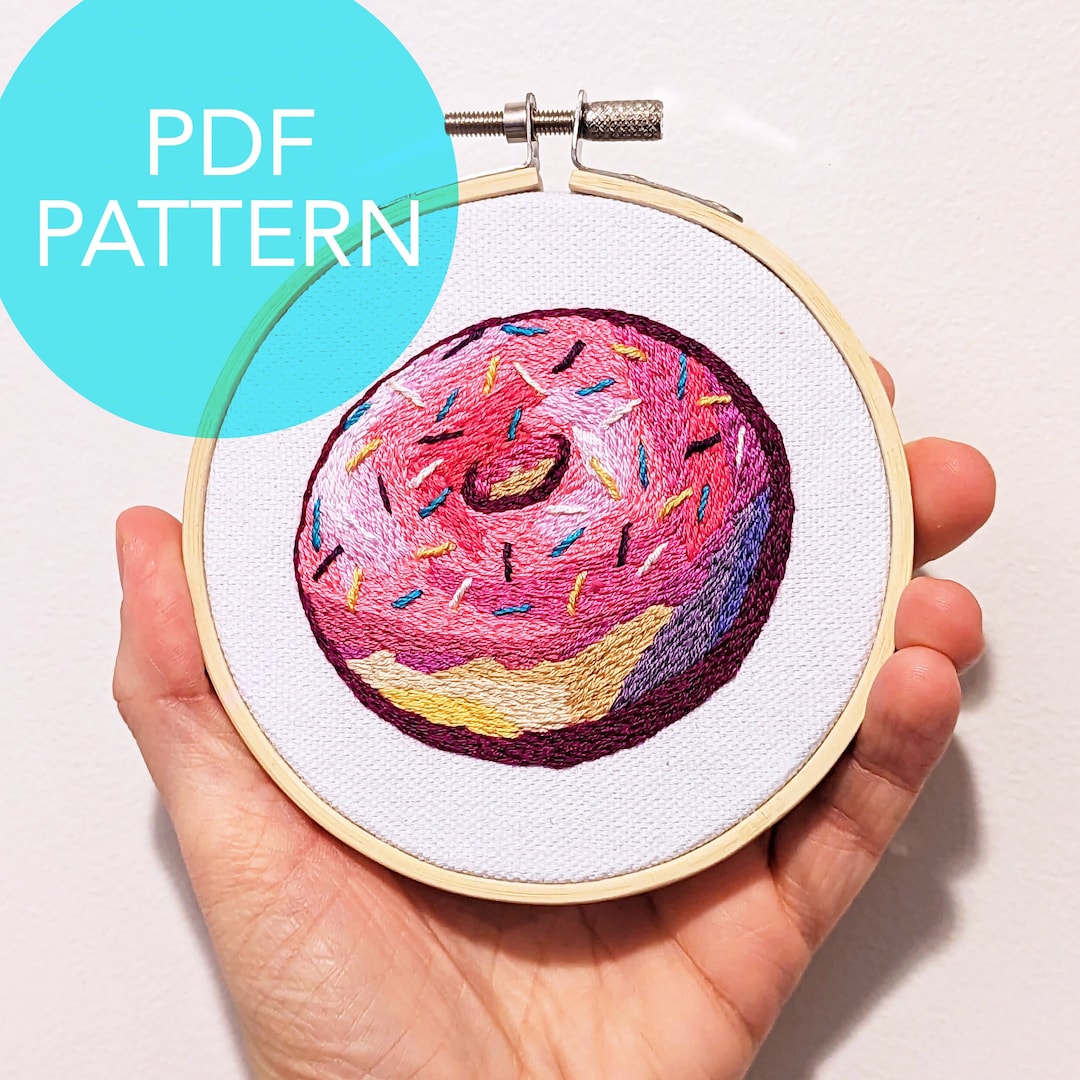 PDF Pattern Sprinkle Donut - Embroidery Pattern - Etsy