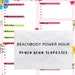 Beachbody Coach Power Hour Sheets Bundle - Etsy