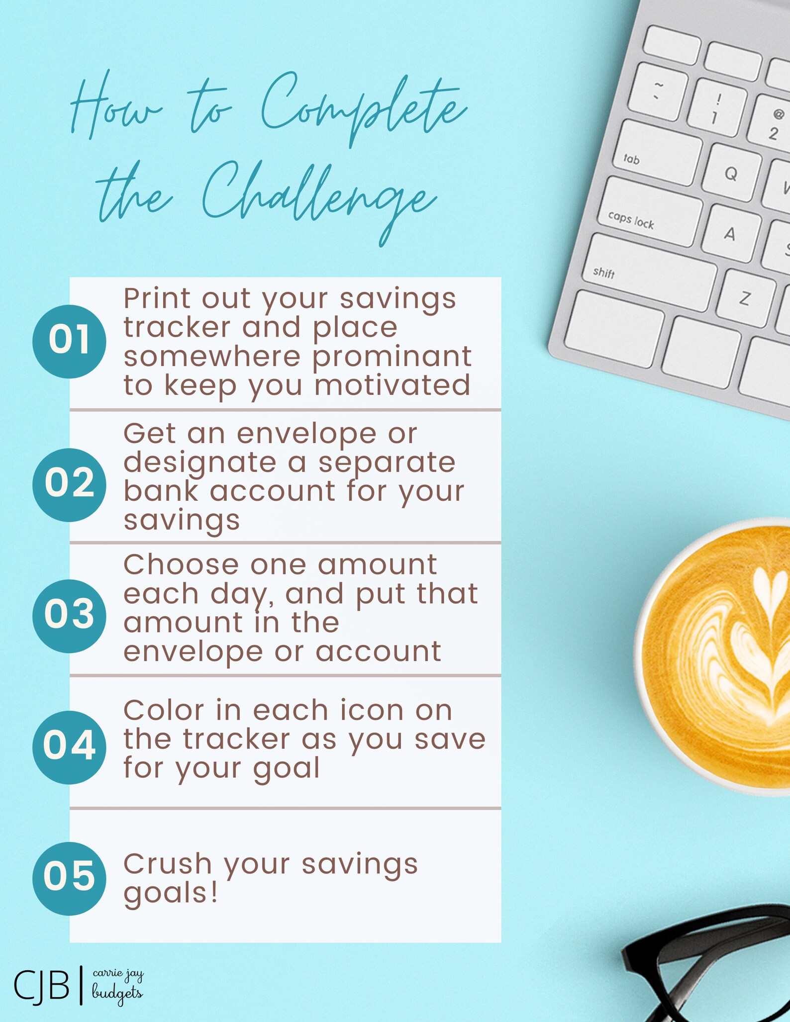 30 Day January Savings Challenge, Printable Goal and Guide, Money ...