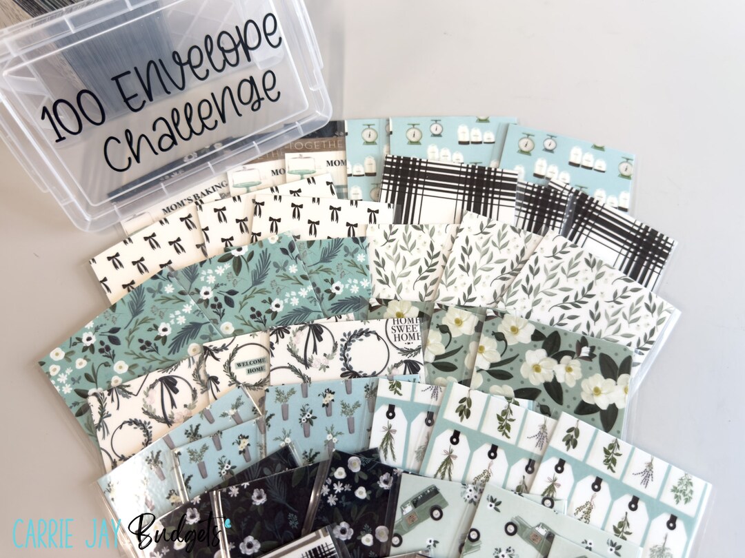 100 Envelope Challenge Box | Money Saving Challenge | 100 Envelope ...