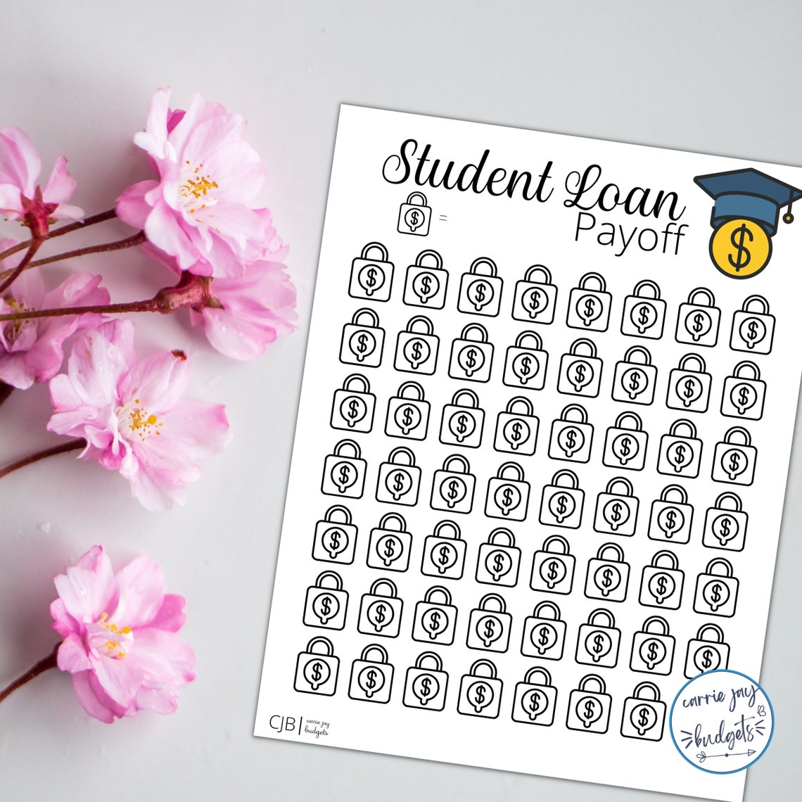 Student Loan Payoff Printable Tracker Printable Goal Money - Etsy