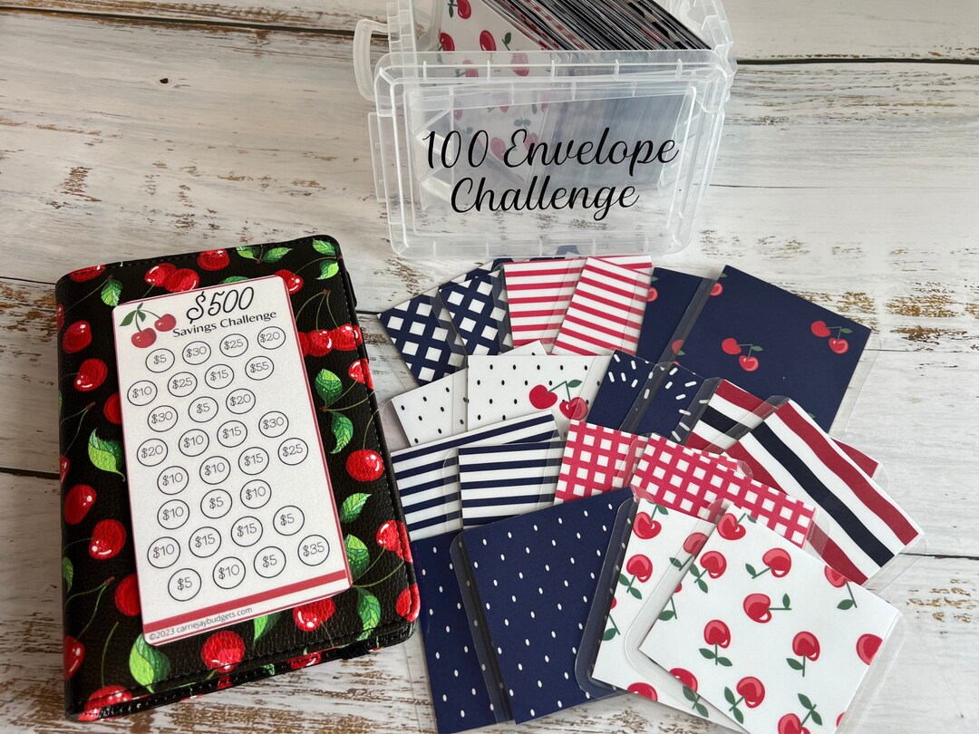 100 Envelope Challenge Box and Savings Challenge Starter Set | 5K Money ...