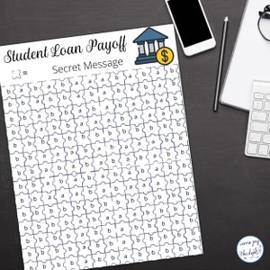 Student Loan Payoff Printable Tracker, Debt Payoff Printable Goal ...