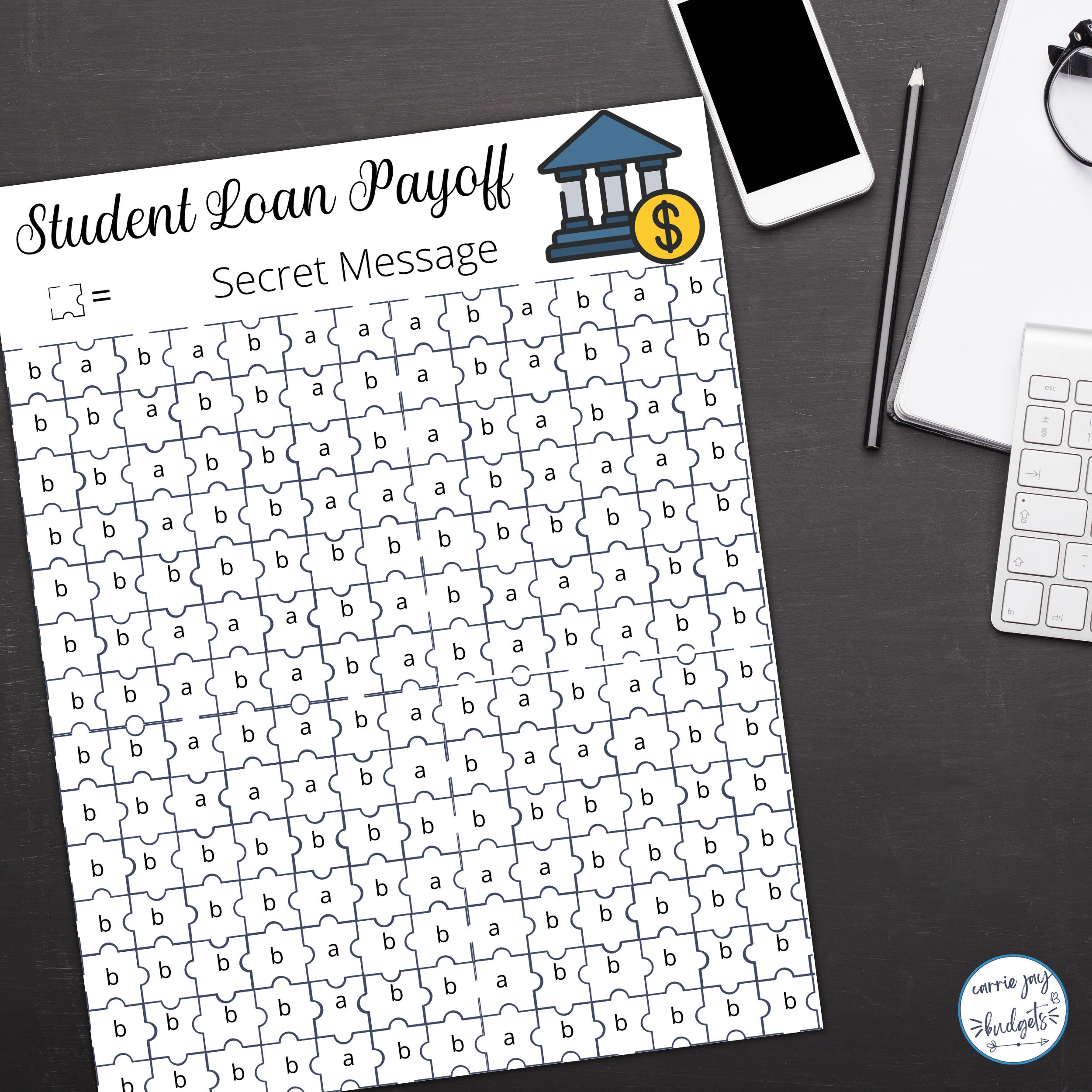 Student Loan Payoff Printable Tracker Debt Payoff Printable | Etsy