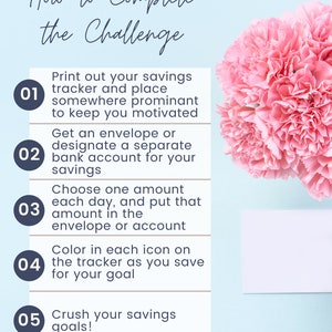 30 Day July Savings Challenge | Save 500 | Printable Goal and Guide ...